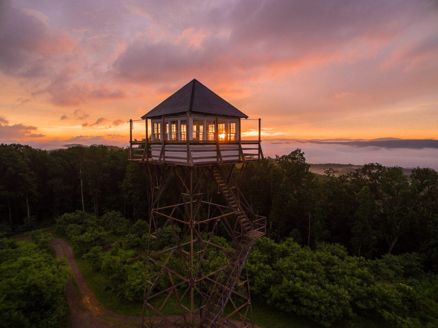 Enjoy The Hike Or Stay The Night: Mountaintop Fire Towers - Almost ...