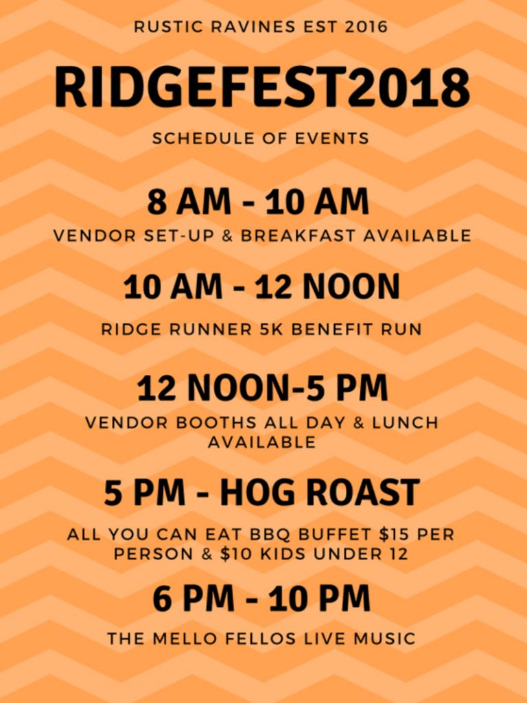 RidgeFest - Almost Heaven - West Virginia - November 3, 2018