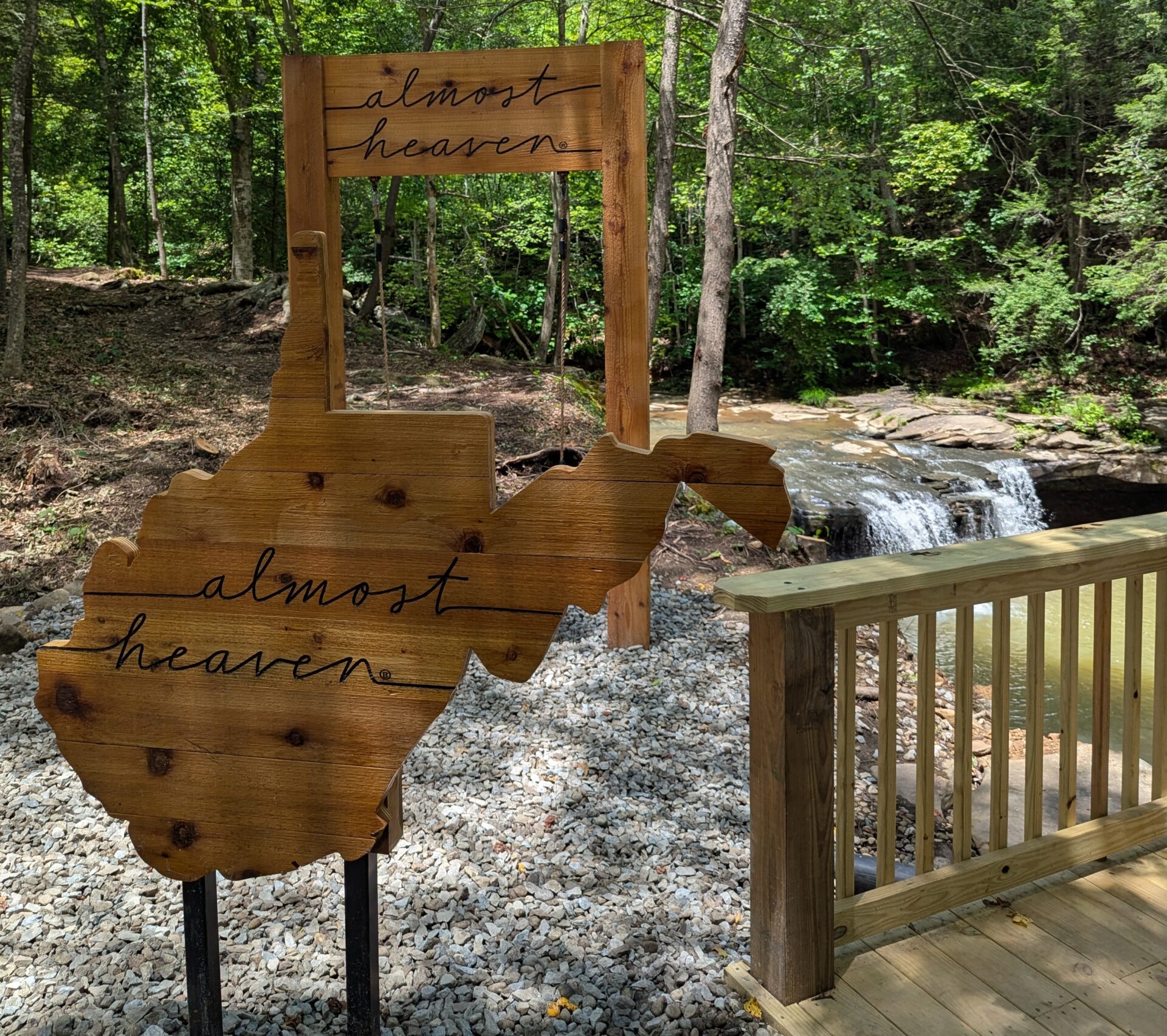Almost Heaven Swings at Drawdy Falls in Peytona, West Virginia - Almost ...