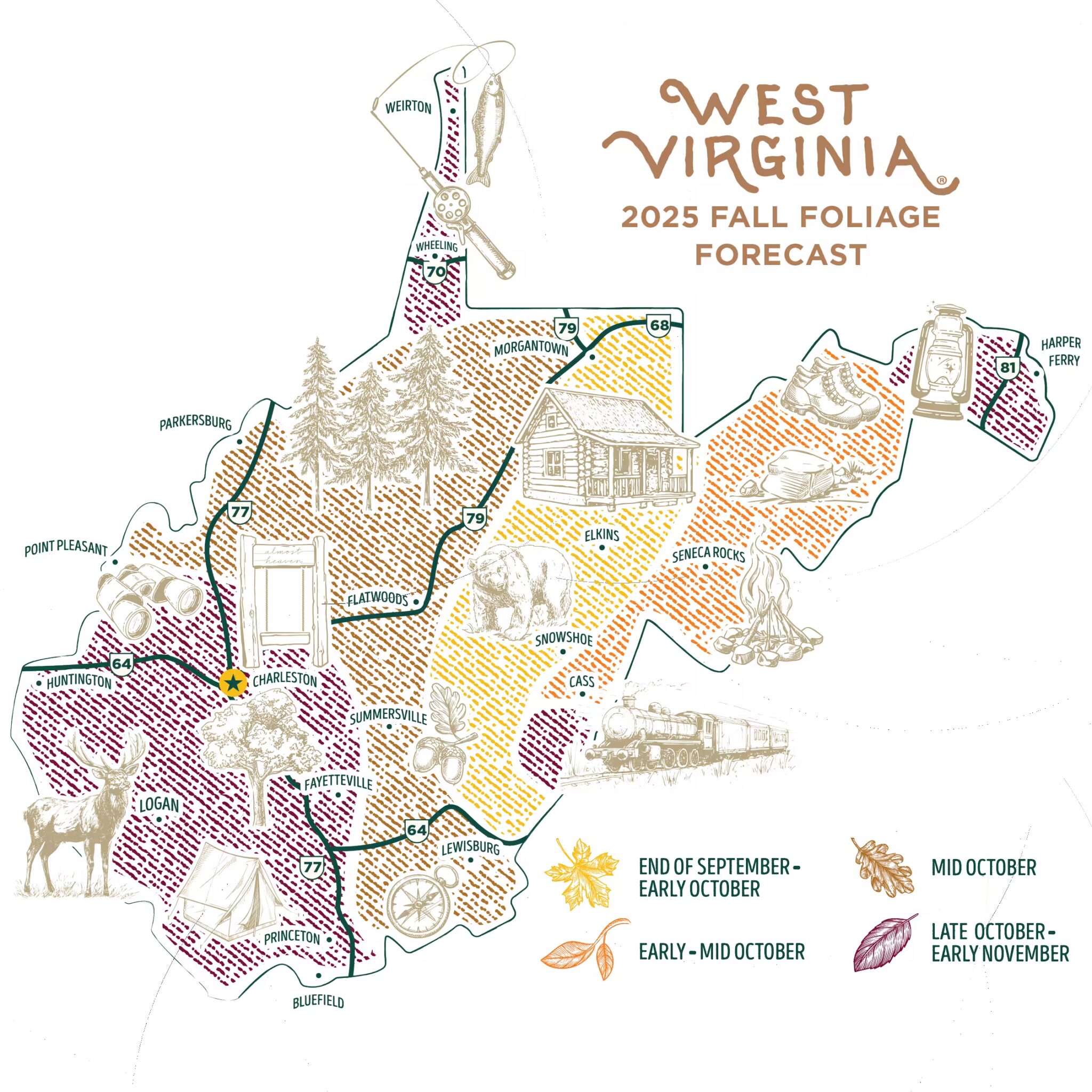 Fall in West Virginia – Leaf Peeping, Waterfall Trails & Scenic Road Trips